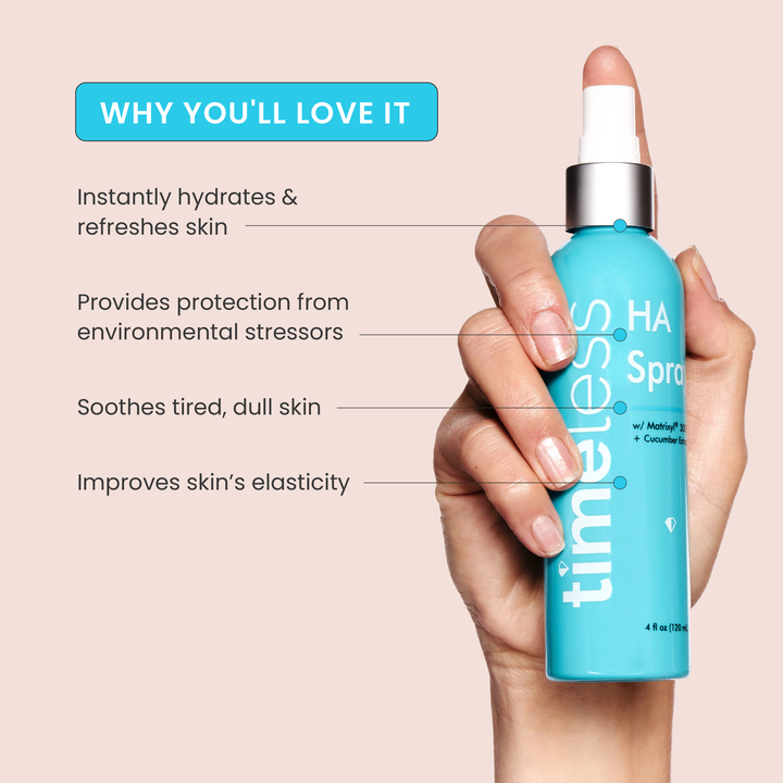 Hyaluronic Acid & Matrixyl®️ 3000 Hydrating Spray with Cucumber Extract ...